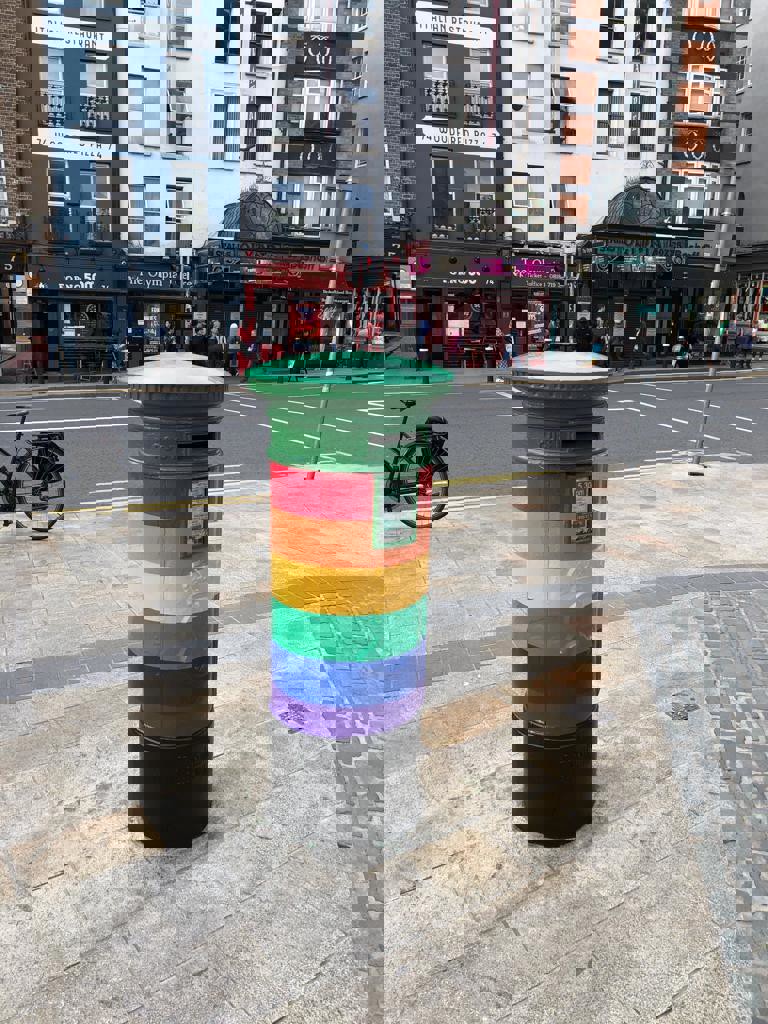 That's a wrap! Rainbow postbox unveiled